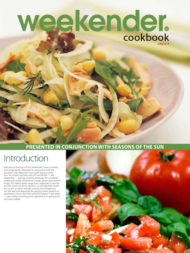 Weekender Recipe Book Volume Four | PDF | Sausage | Chocolate