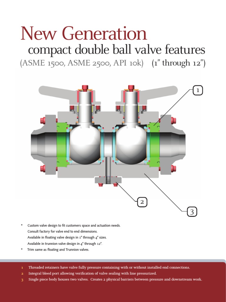 Double Ball Valve | PDF | Valve | Pipe (Fluid Conveyance)