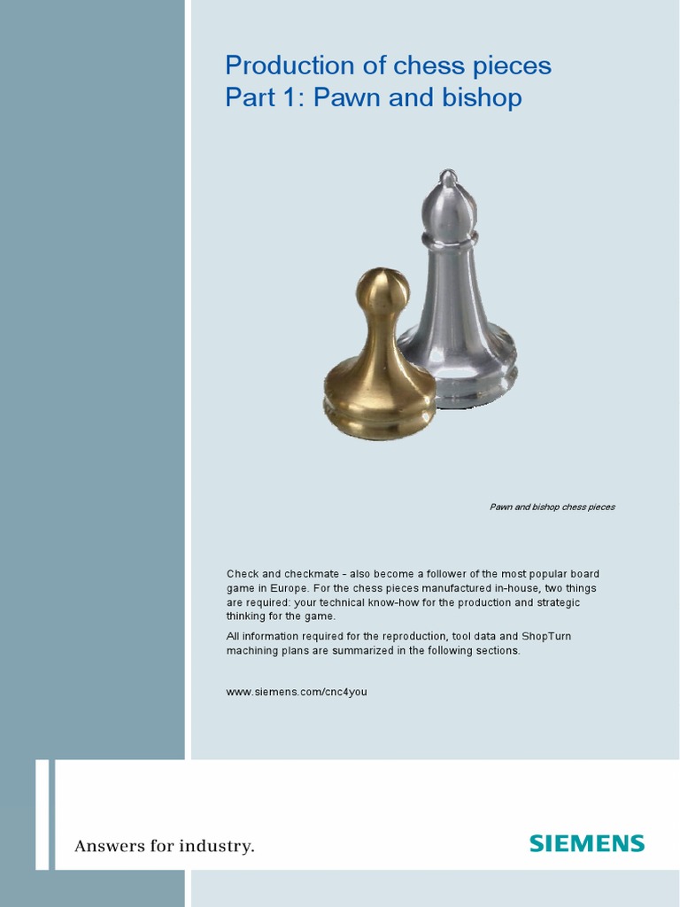 Chess Pieces Manufacturing Description Part1 | PDF | Machining ...