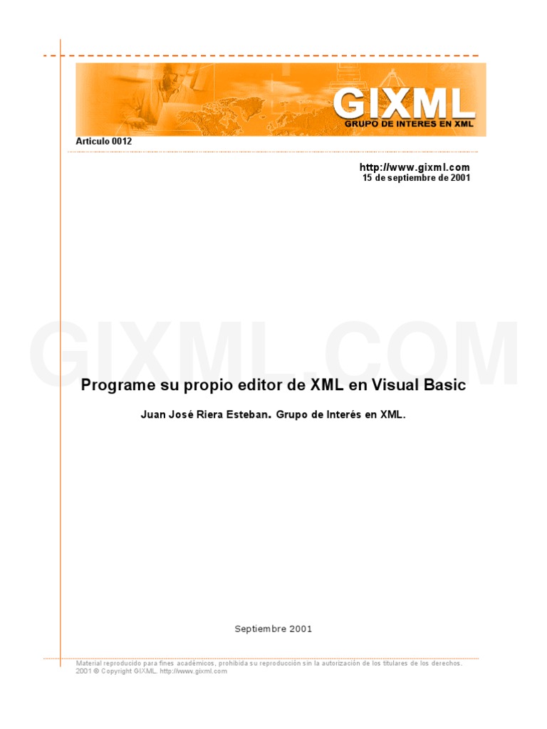 Creación XML | PDF | Básico | Microsoft