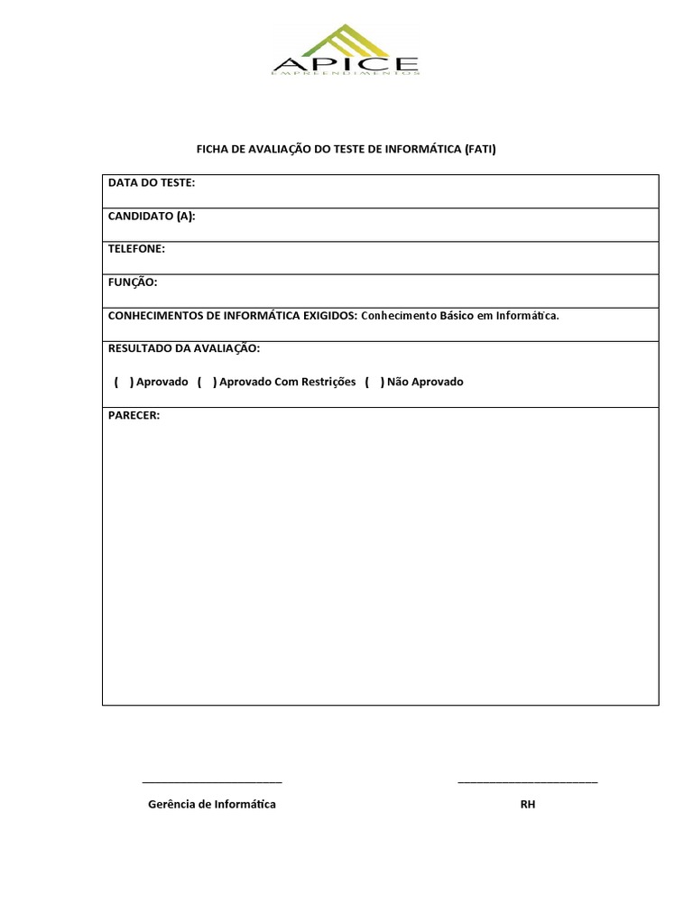 Teste de Informática - BASICO | PDF
