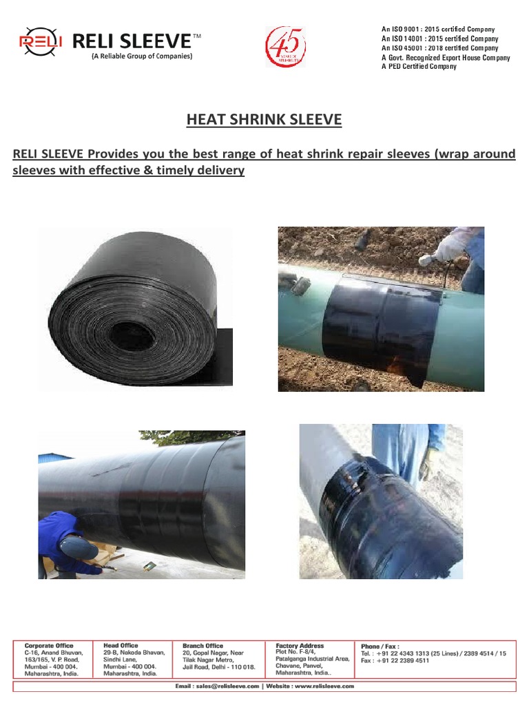 Heat Shrink Sleeve Final | Download Free PDF | Physical Sciences ...