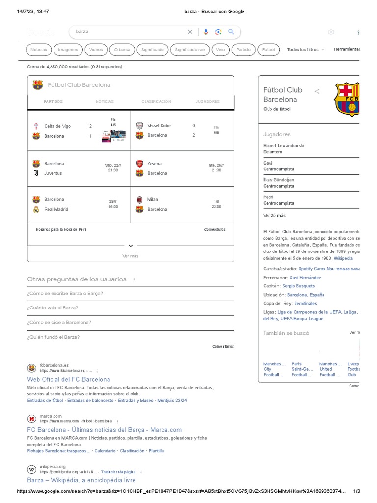 Barza | PDF | FC Barcelona | Asociación de Registros y Estadísticas de Fútbol