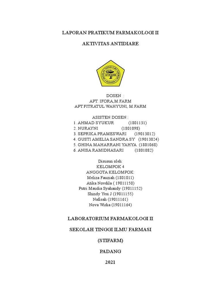 Anti Diare Kel 4 | PDF