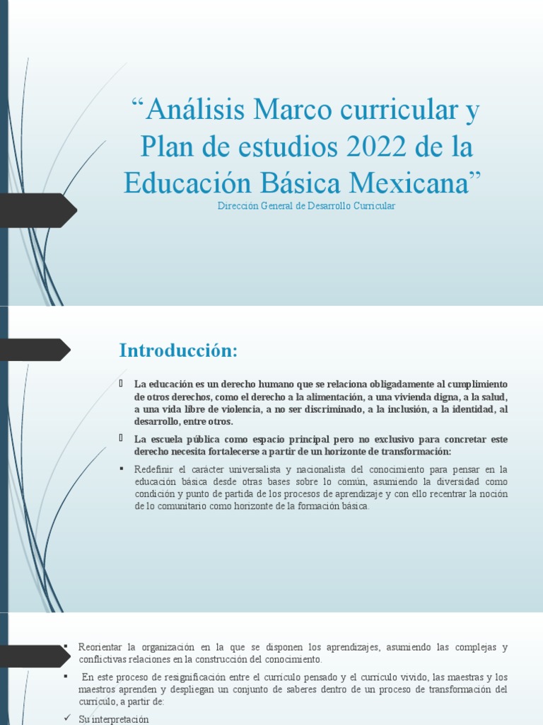 1 Marco y Plan 2022 | PDF | Plan de estudios | Evaluación