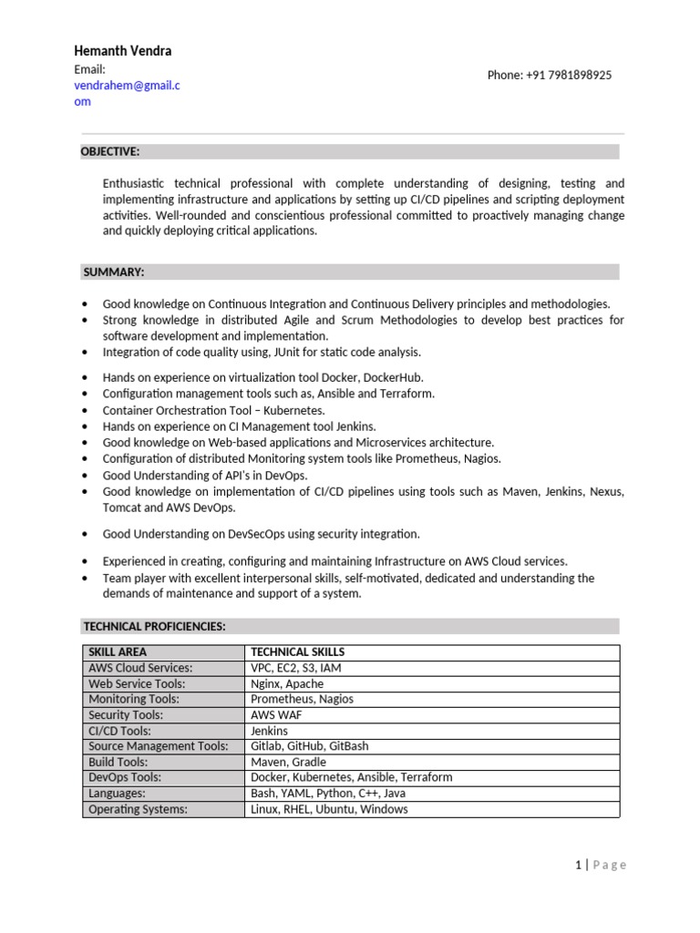 Akash DevOpsEngineer | PDF | Free Software | Computing