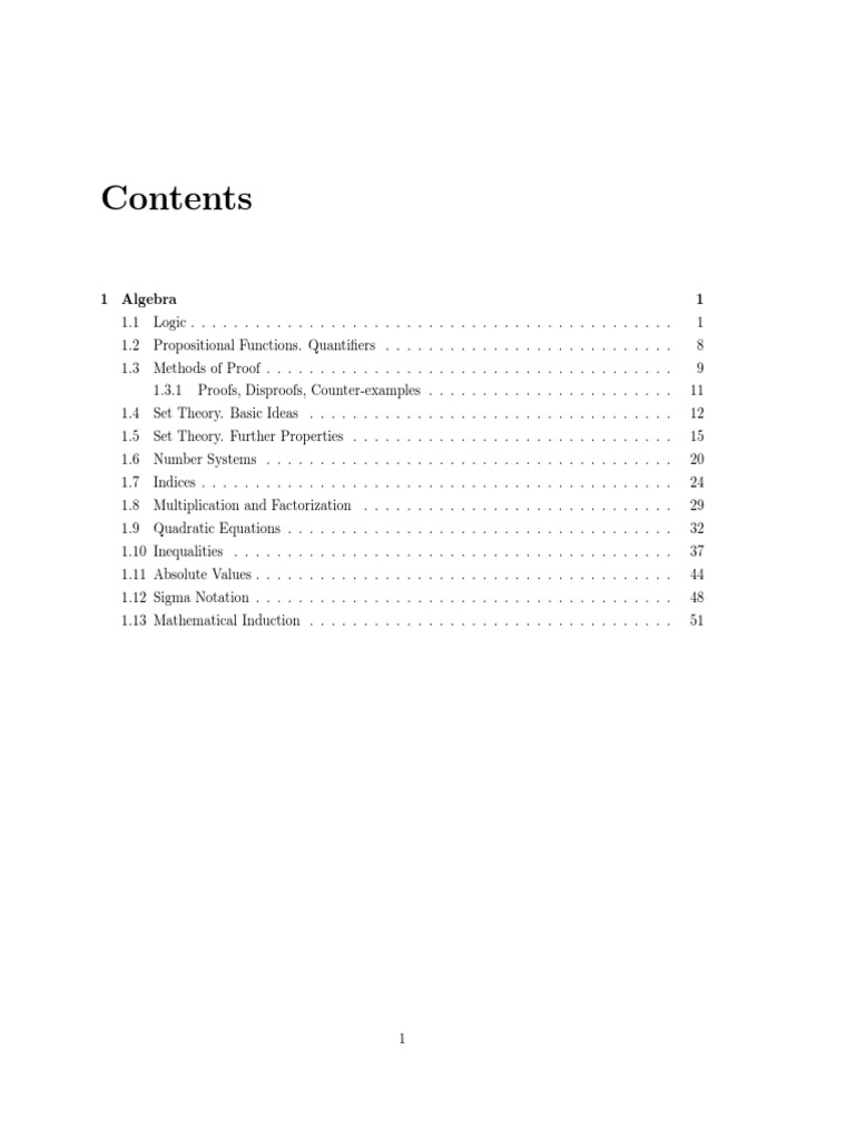 Algebra Notes | PDF | Mathematical Proof | If And Only If