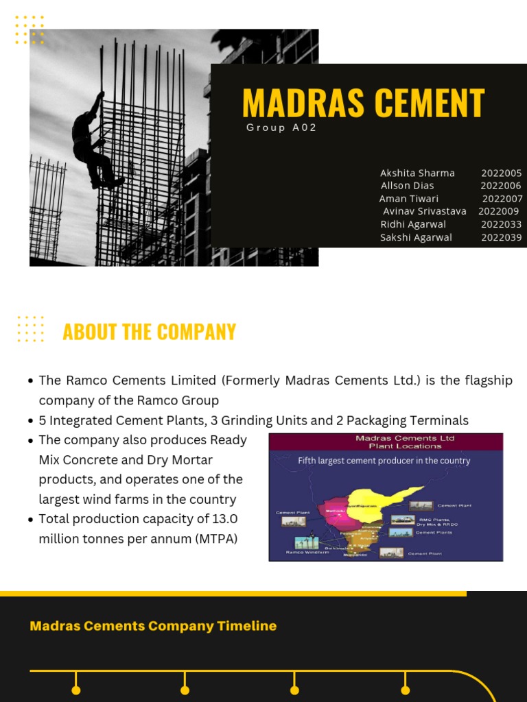 IS4M Madras Cement_Group A2 | PDF | Lean Manufacturing | Market (Economics)