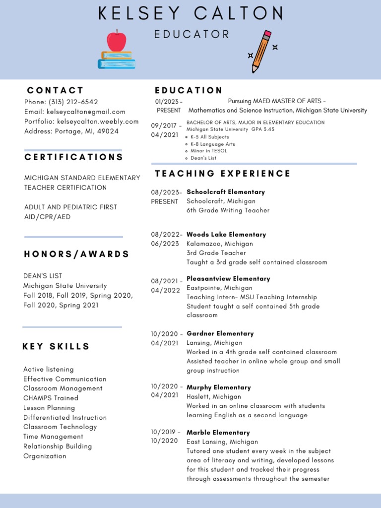 Periwinkle Minimalist Marketing Manager Corporate Resume 20 | PDF ...