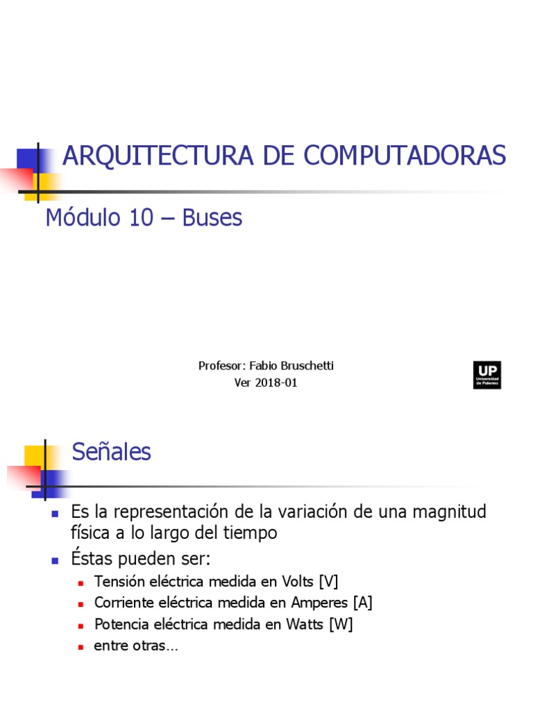 UP-ARQCOMP-M10-Buses | PDF