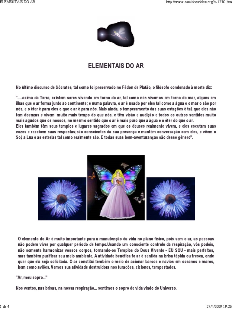 Elementais Do Ar | PDF