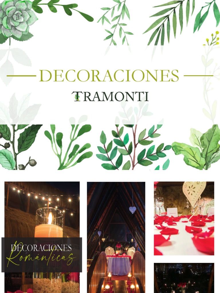 Decoraciones Tramonti 2023 y Precios | PDF