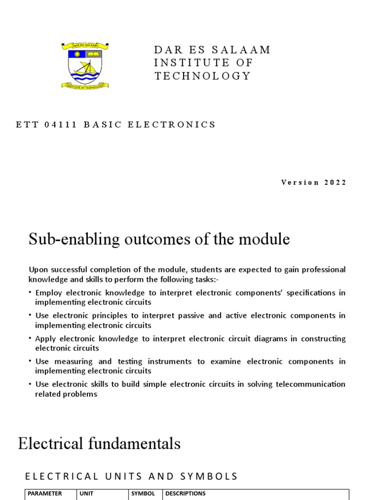 Basic Electronics notes-RESISTOR+INTRO | PDF | Resistor | Passivity ...