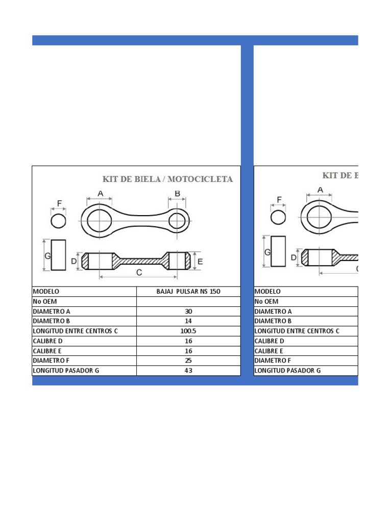 Plano de Bielas | PDF | Hidráulica | Tecnología del motor