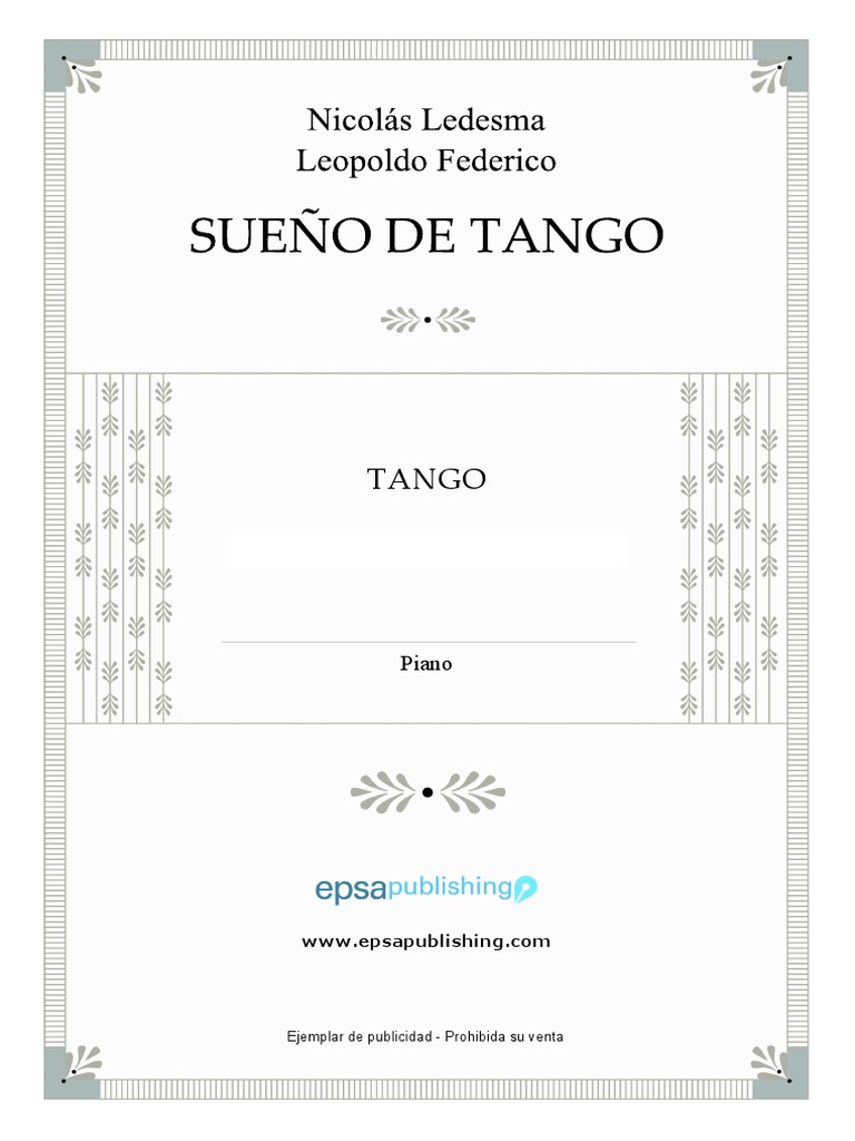 Sueño de Tango | PDF