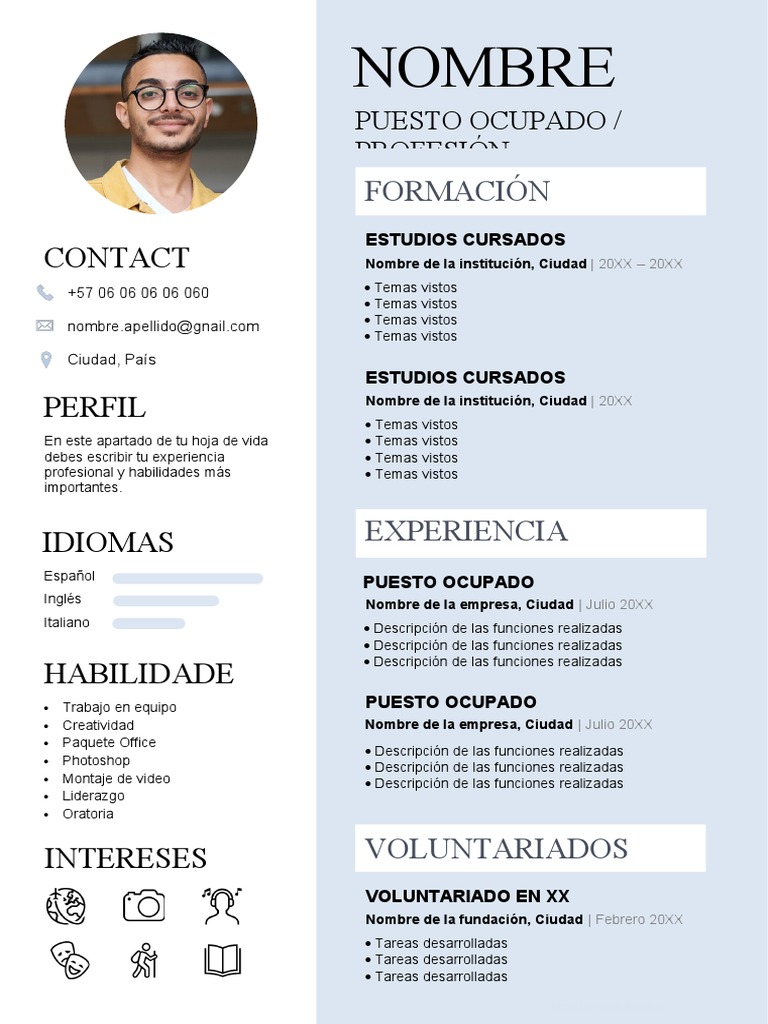 231 Hoja de Vida para Principiante | PDF