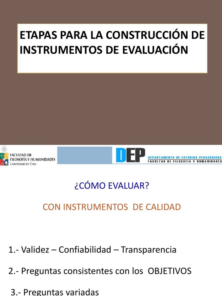 Elaboracion de Instrumentos de Evaluacion | PDF | Aprendizaje | Evaluación