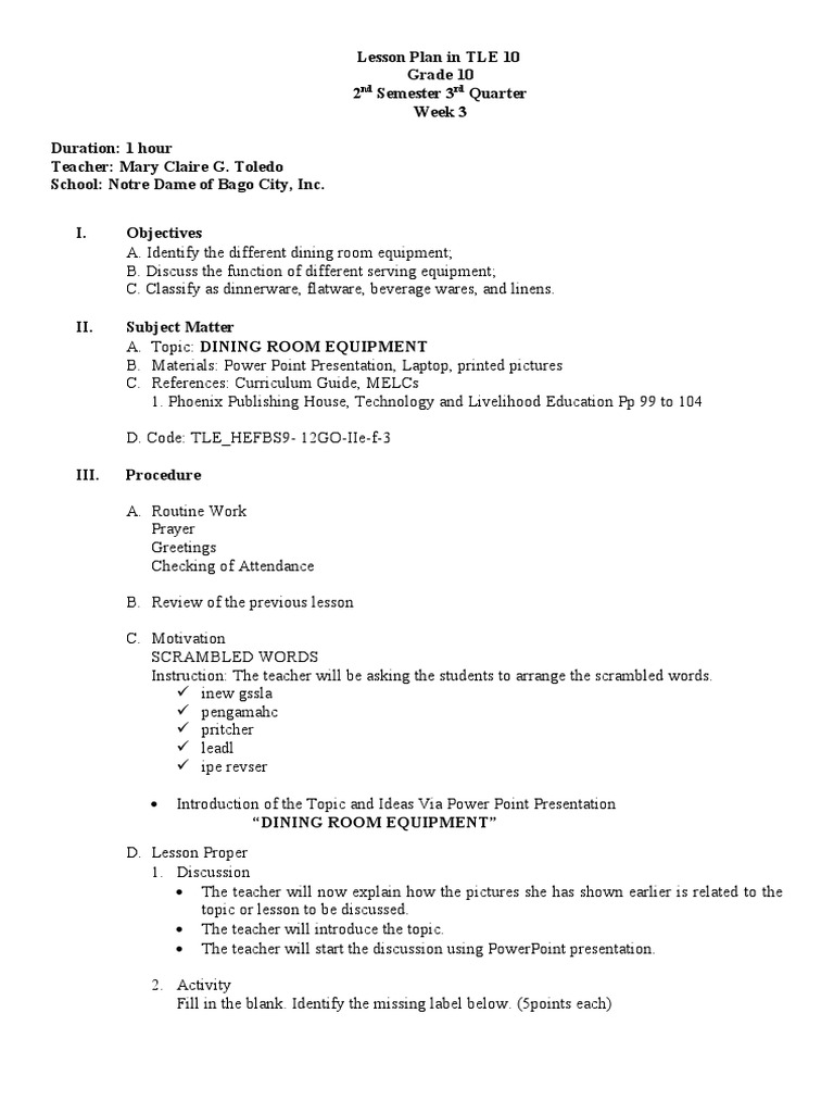 W3 | PDF | Tableware | Food And Drink