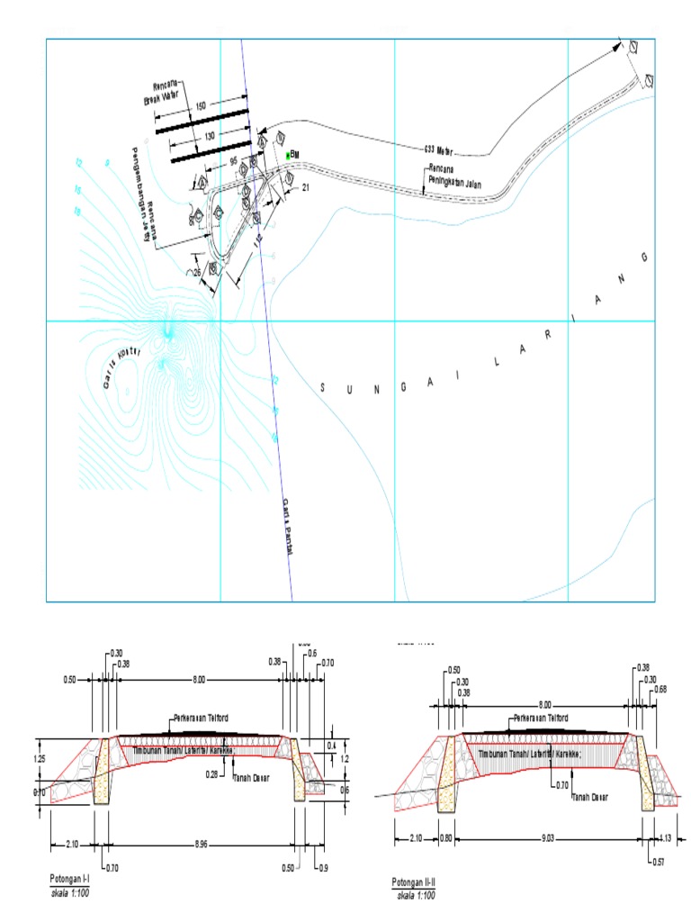 Gambar Rencana Jetty | PDF