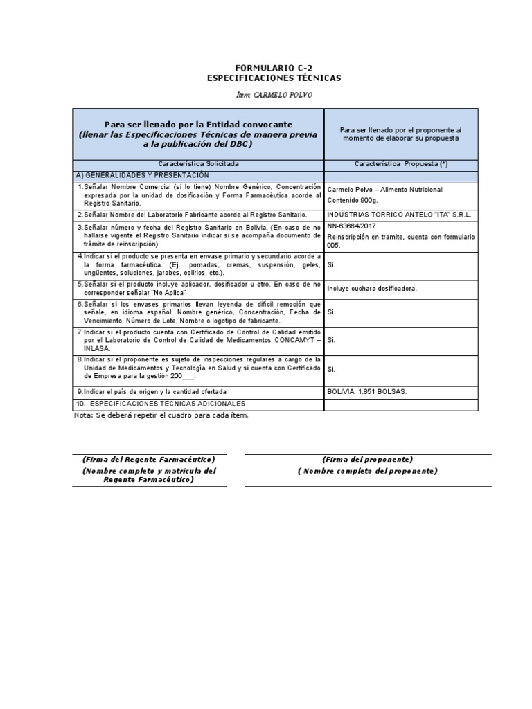 Form C2 | Descargar gratis PDF | Farmacéutico | Farmacia