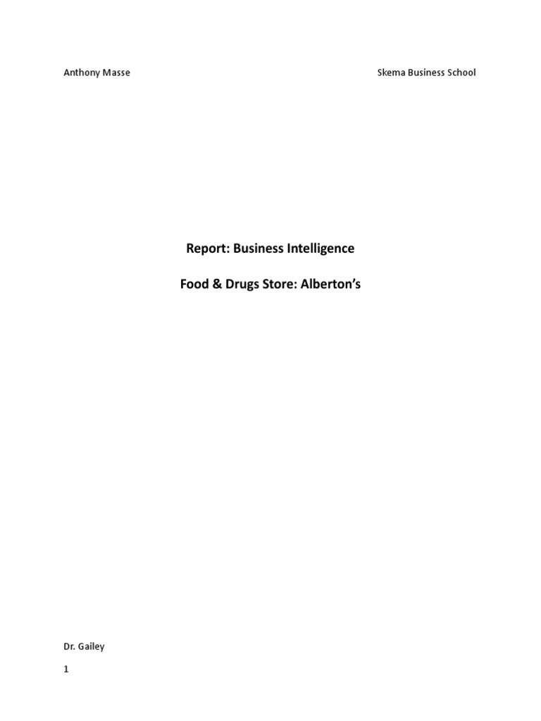 Albertsons Business Model Overview | PDF | Retail | Inventory