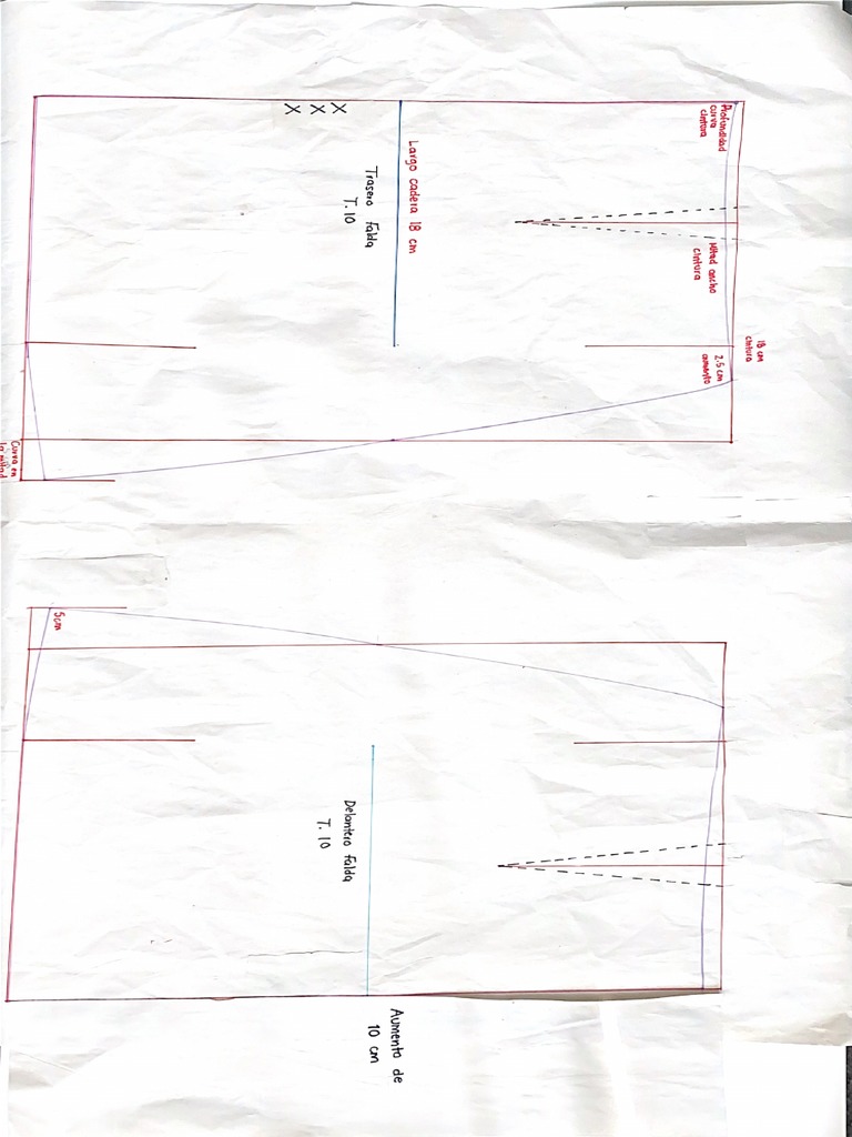 Patrón De Falda Pdf