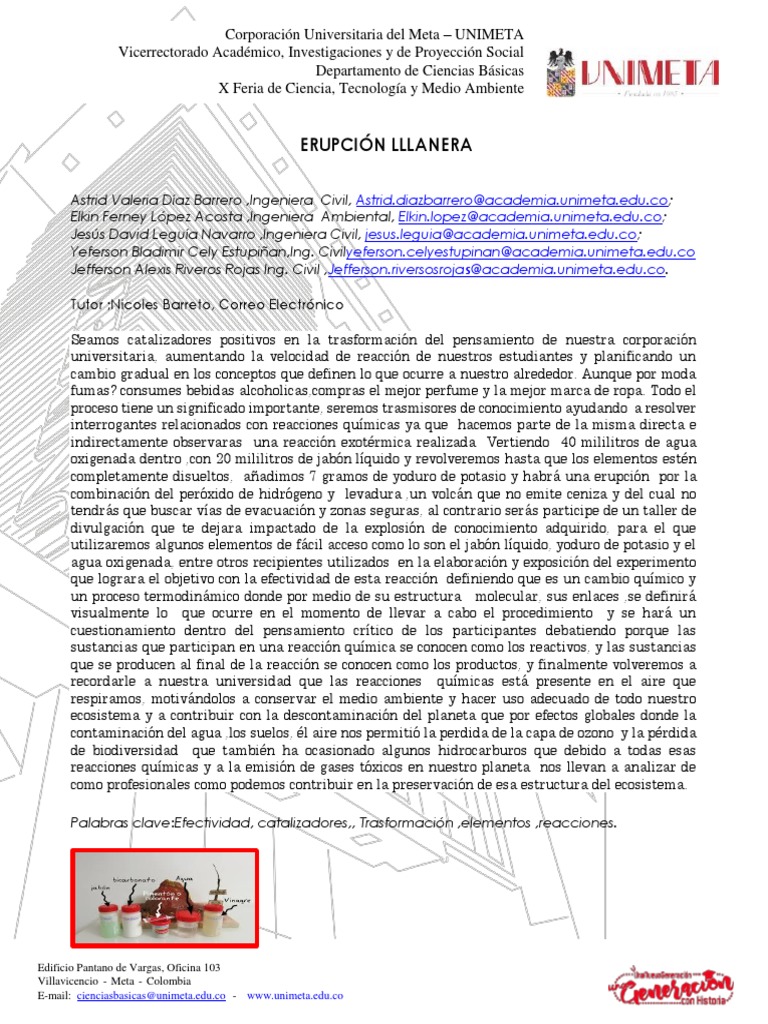 Proyecto Quimica 1 Elkin Lopez | PDF | Reacciones químicas | Agua