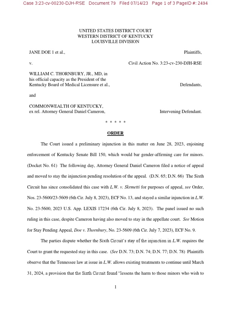 SB 150 Injunction | PDF | Injunction | Lawsuit