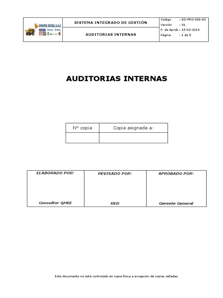 Auditorías Internas en Gestión Integral | PDF | Auditoría | Contralor
