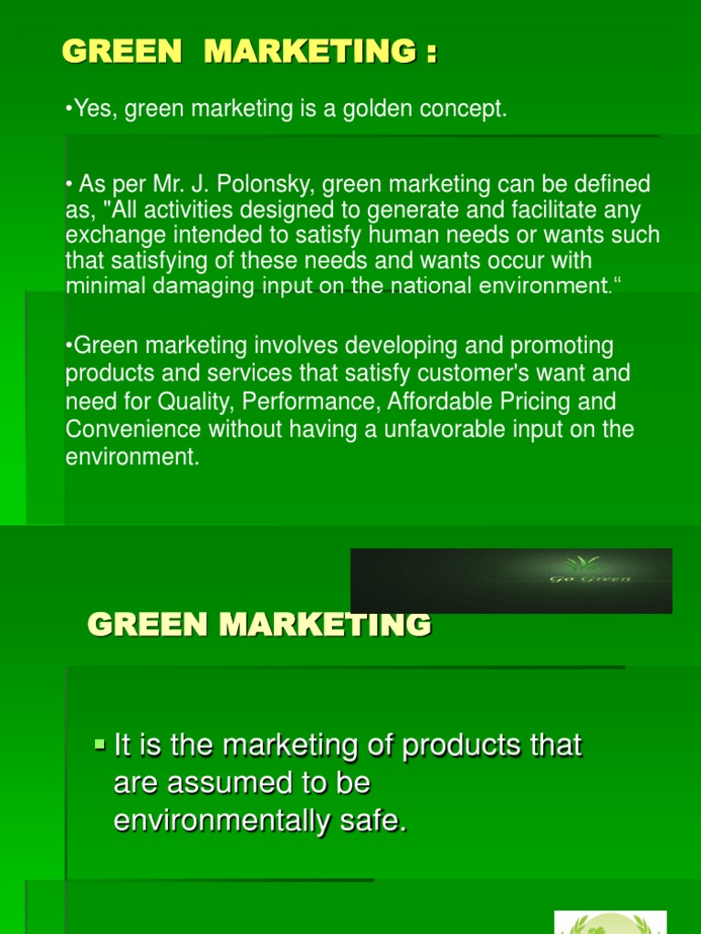 Evolution and Importance of Green Marketing | PDF | Corporate Social ...