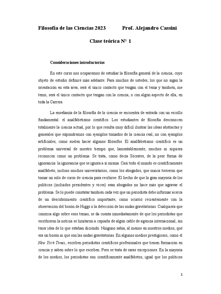 Introducción A La Filosofia De Las Ciencias Descargar Gratis Pdf A
