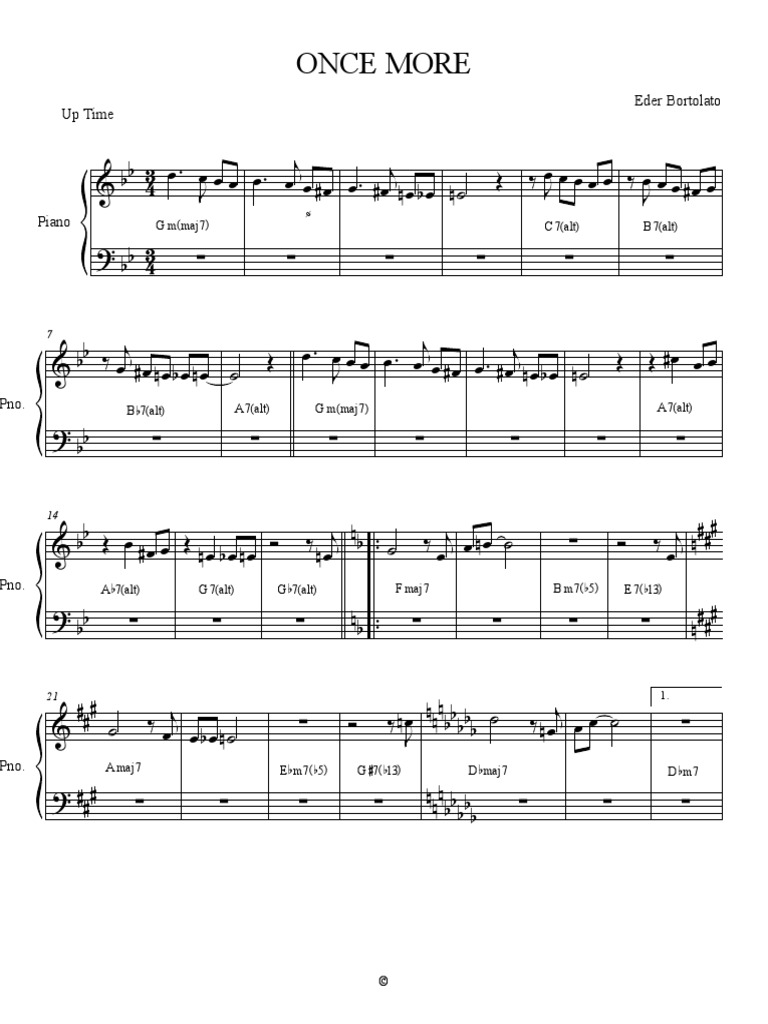 Once More Piano | PDF