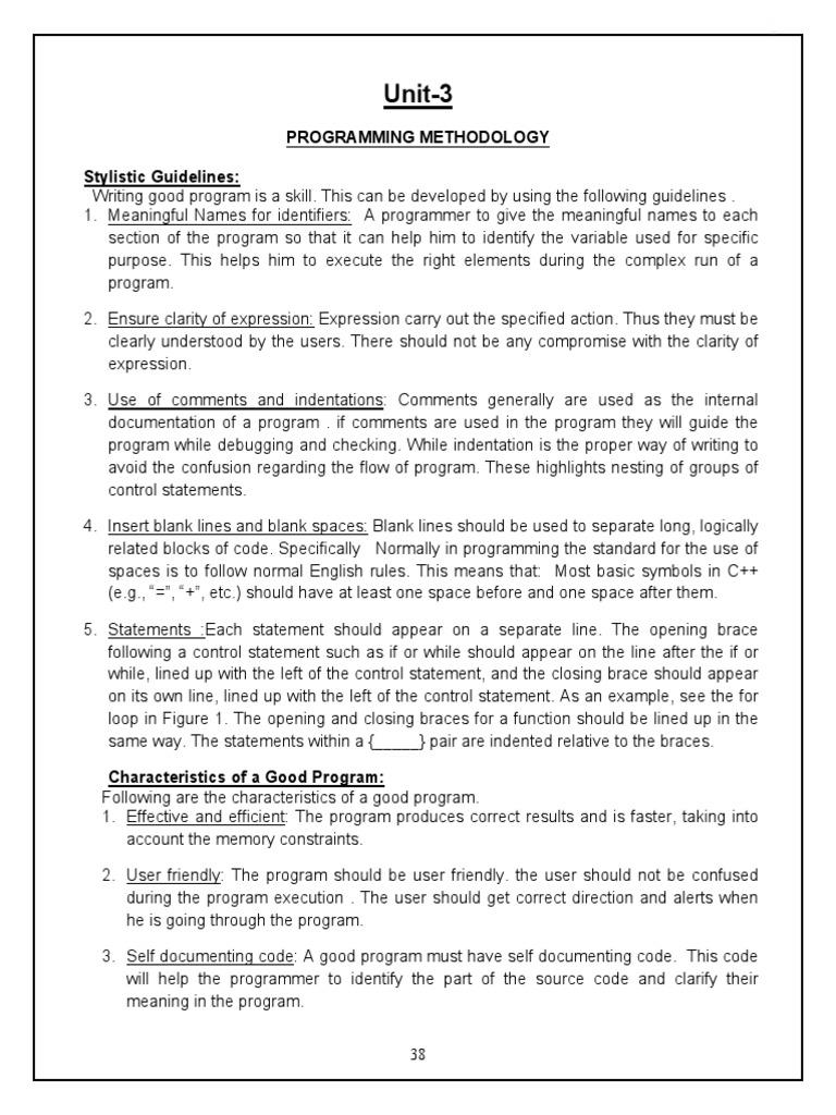 CPP Unit 3 | PDF | Computer Program | Programming