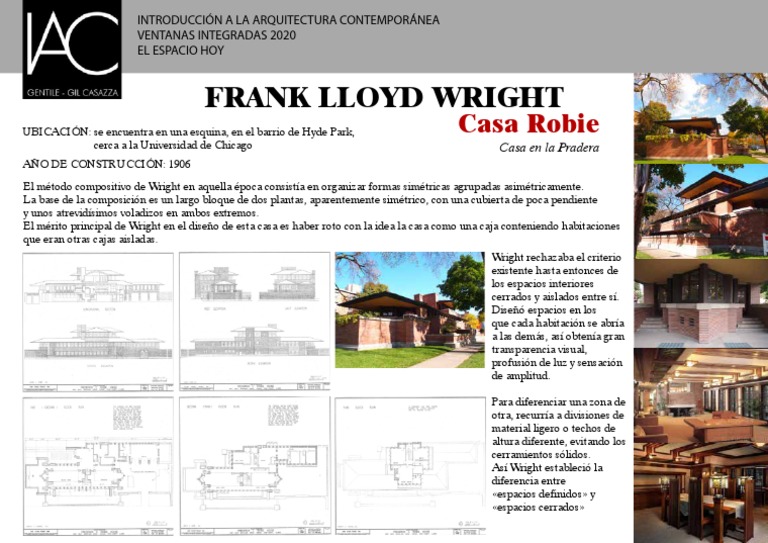 Casa Robie FRANK LLOYD WRIGHT | PDF