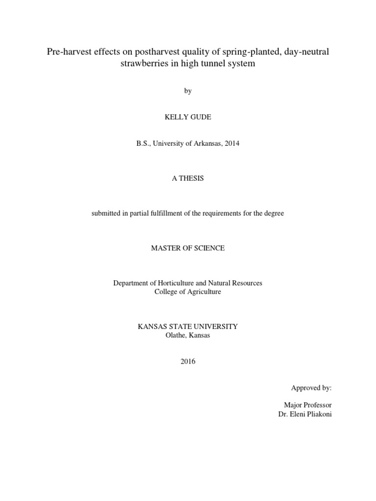 Kelly Gude 2016 | PDF | Strawberry | Phenolic Content In Wine