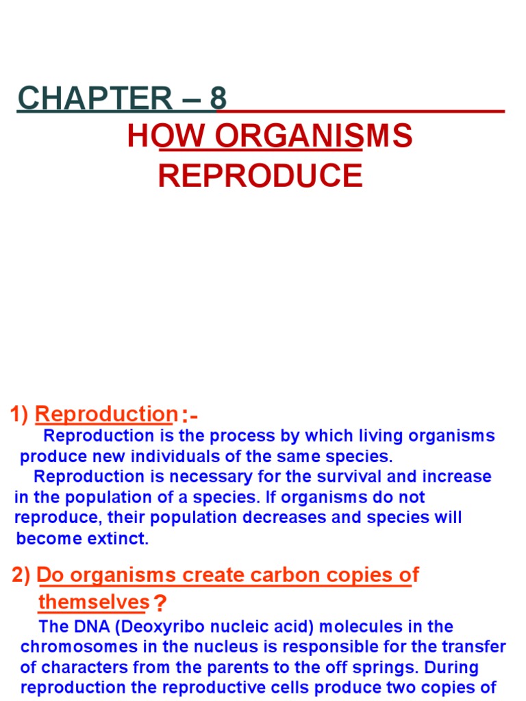 How Do Organisms Reproduce - STUDENTS | PDF | Flowers | Reproduction