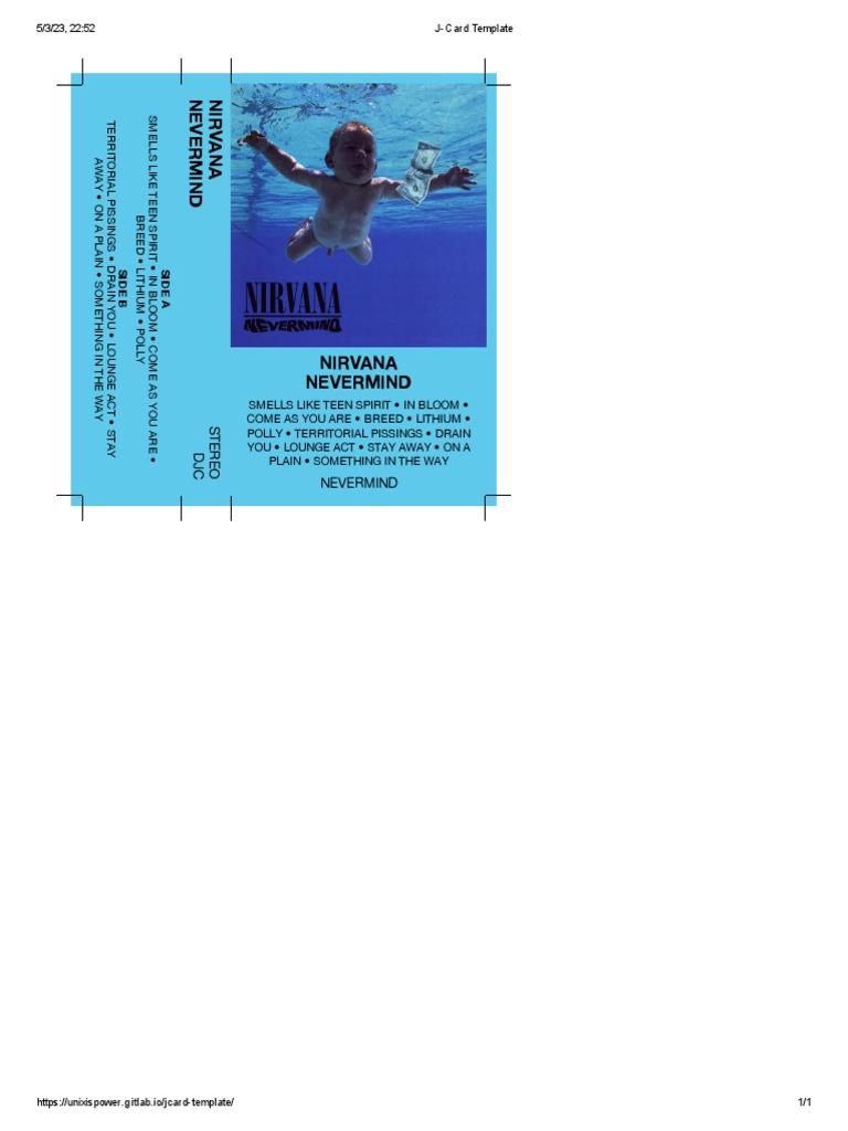Nirvana Nevermind | PDF | Alternative Rock | Rock Songs