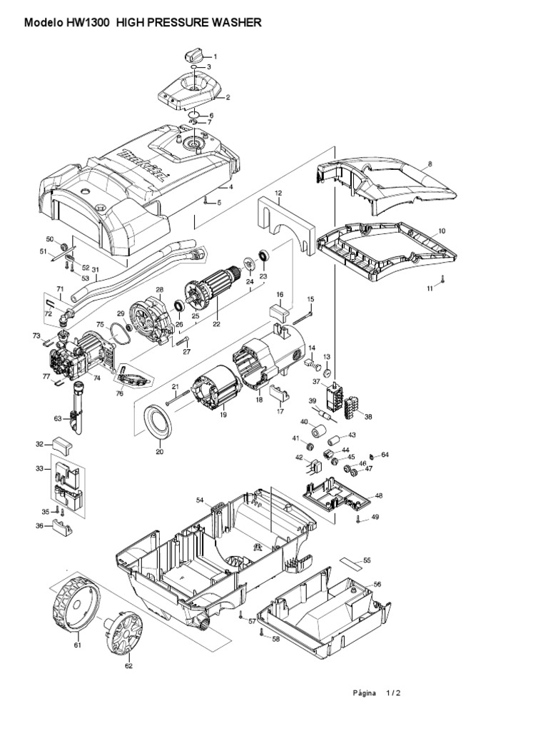 Parts Diagram HW1300 | PDF