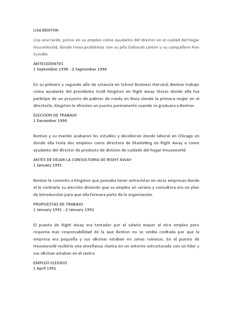 Lisa Benton | PDF | Business | Marketing