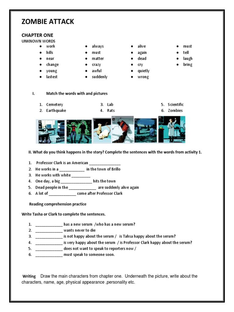 Talleres Libro Zombie Attack 1 Al 6 | PDF