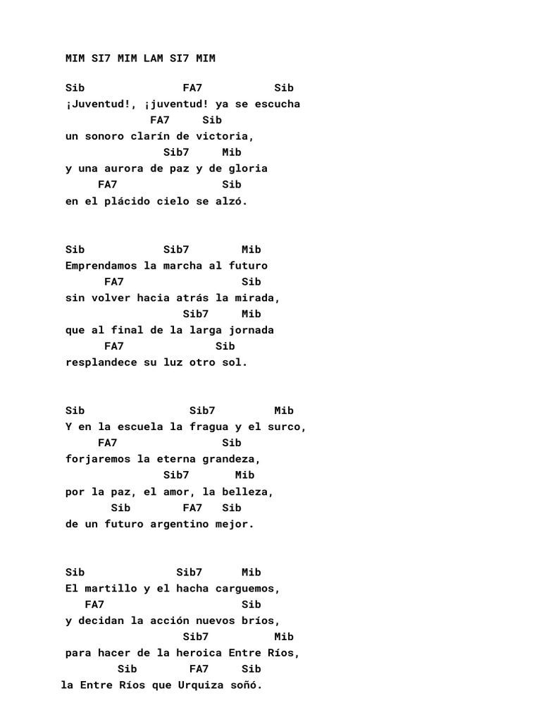 Marcha Entre Rios | PDF