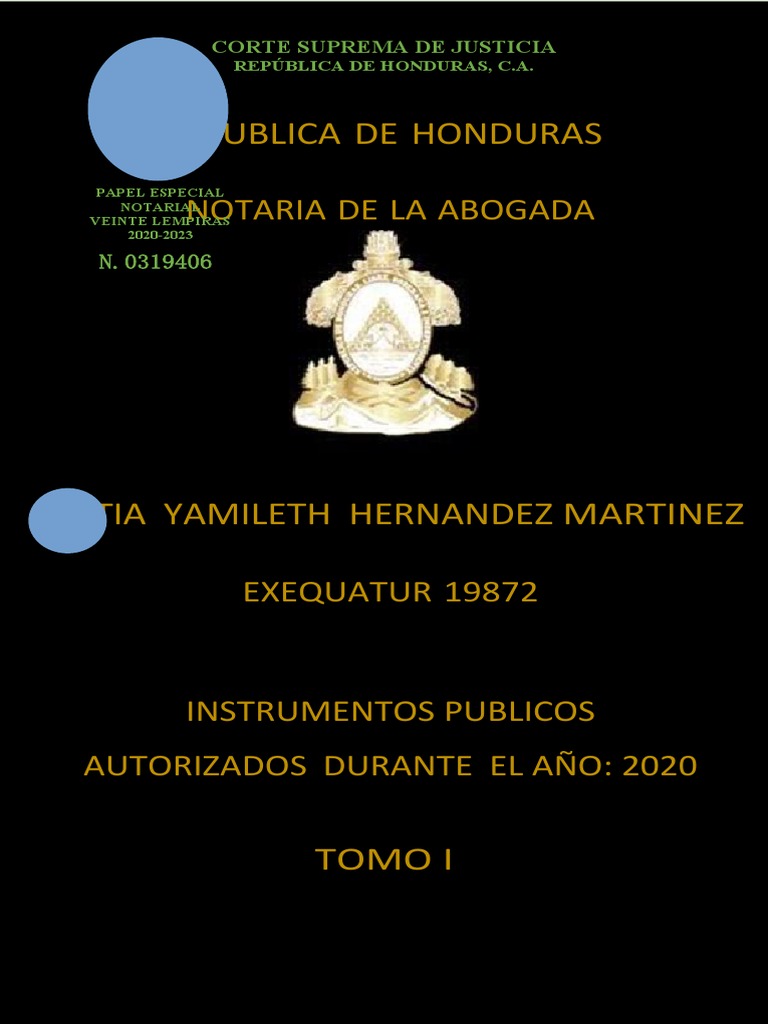 Poder General de Administración Notarial | PDF | Honduras | Pagaré
