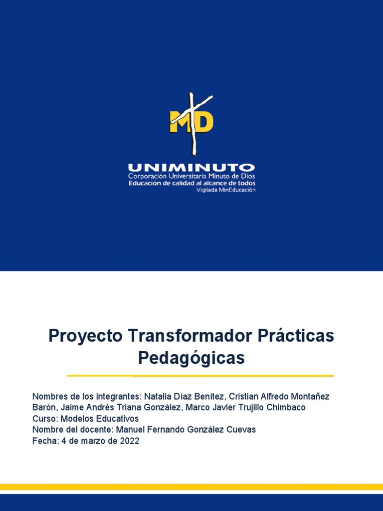 Marco Trujillo Proyecto | PDF | Constructivismo (filosofía de la ...