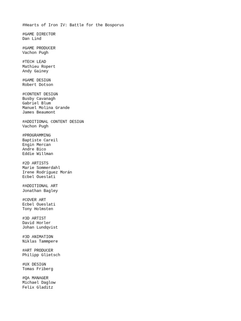 Credits | PDF | Software Development | Software Engineering