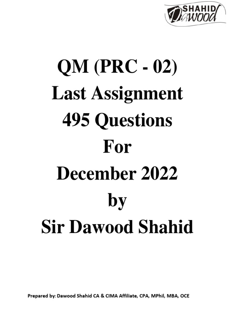 Last Assignment December 2022 | PDF | Interest | Internal Rate Of Return