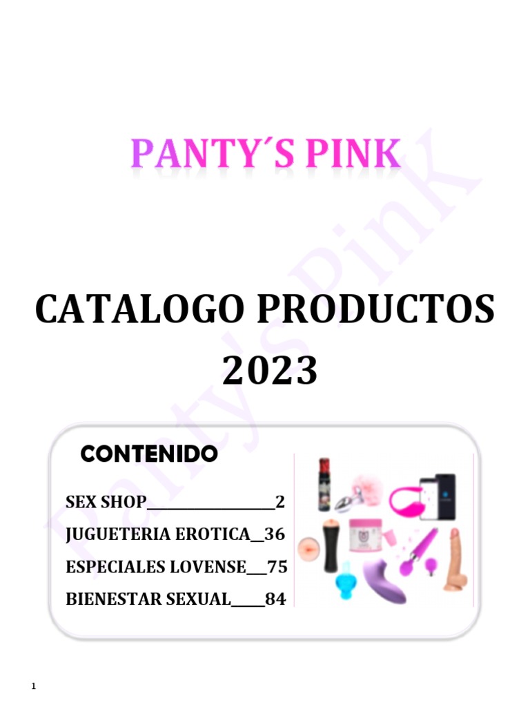 Catalogo Sex Shop Panty S Pink Pdf Eyaculación Sexo Anal