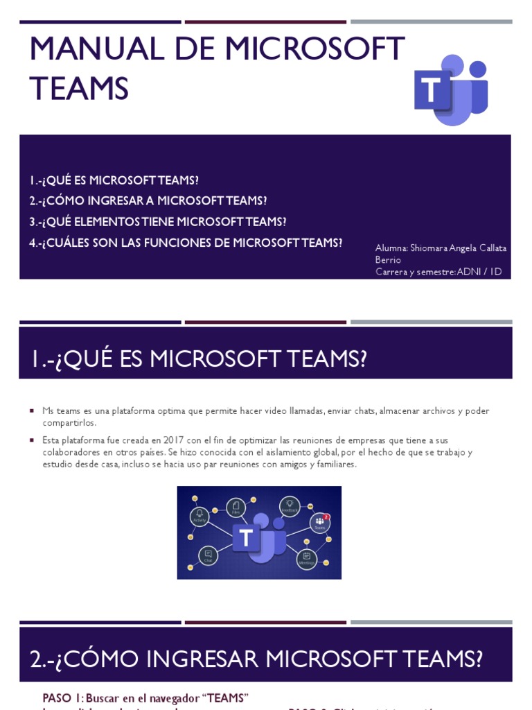 Manual de Microsoft Teams | PDF | Microsoft | Chat en linea