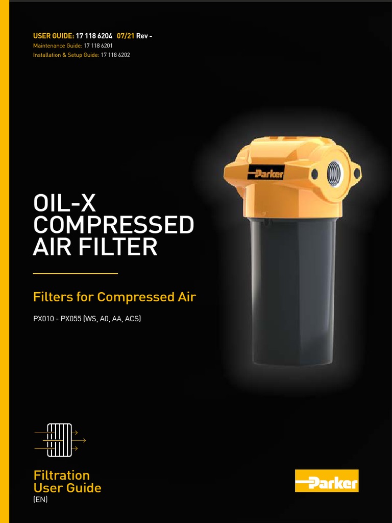 Parker Oil X 2.1 User Guide - Online - EN 1 | PDF | Adsorption | Filtration