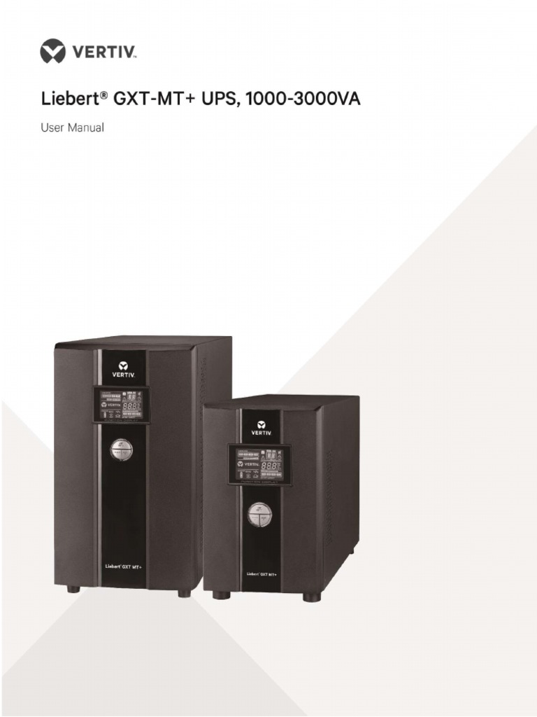 GXT MT+ 1-3kVA Manual EN | PDF | Battery Charger | Power Inverter