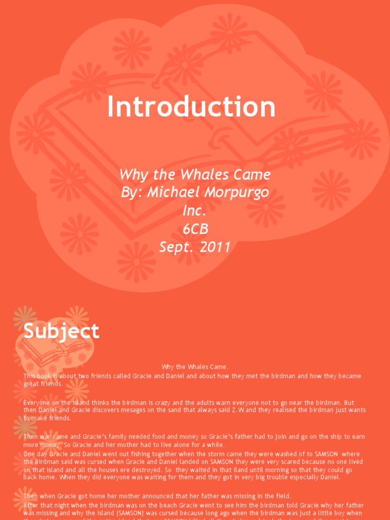 Why The Whales Came | PDF | Leisure